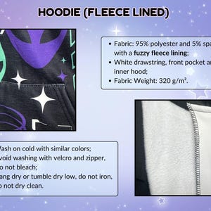 Sci-fi Alien Cat Hoodie W/ Zipper Retro Futuristic Cyberpunk Kitty ...