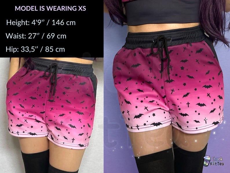 Kawaii Clown Cat Shorts With Pockets, Harajuku Clowncore Shorts ...