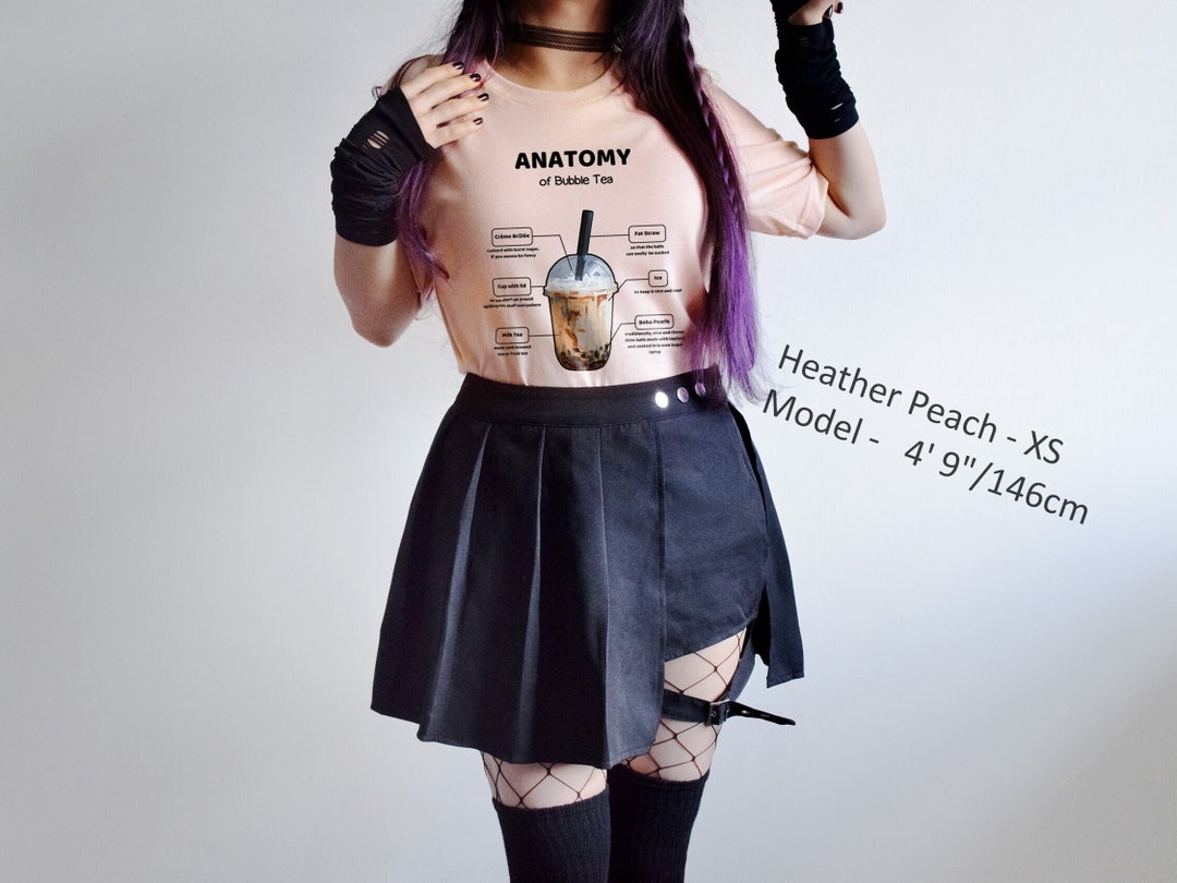 Boba Tea Anatomy T-shirt Soft and Light Funny Bubble Tea Lover Tshirt ...