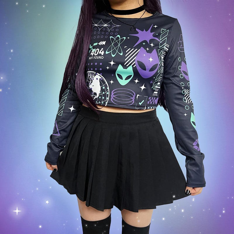 Alien Crop Top - Etsy