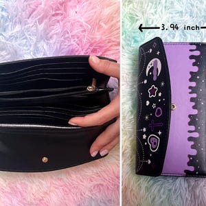 Drippy Pastel Goth Hand Bag and Wallet Set Yami Kawaii Star Moon Cute ...