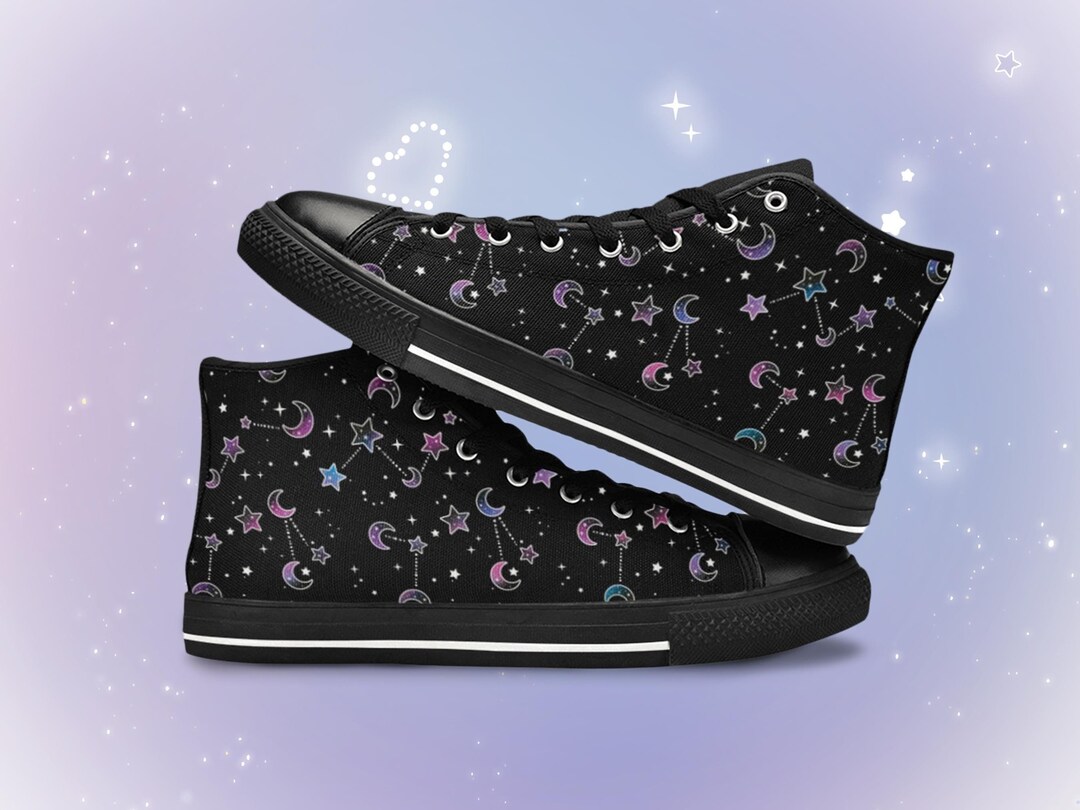 Cute Mystical Constellation Shoes Celestial Mystic High Top Sneakers ...
