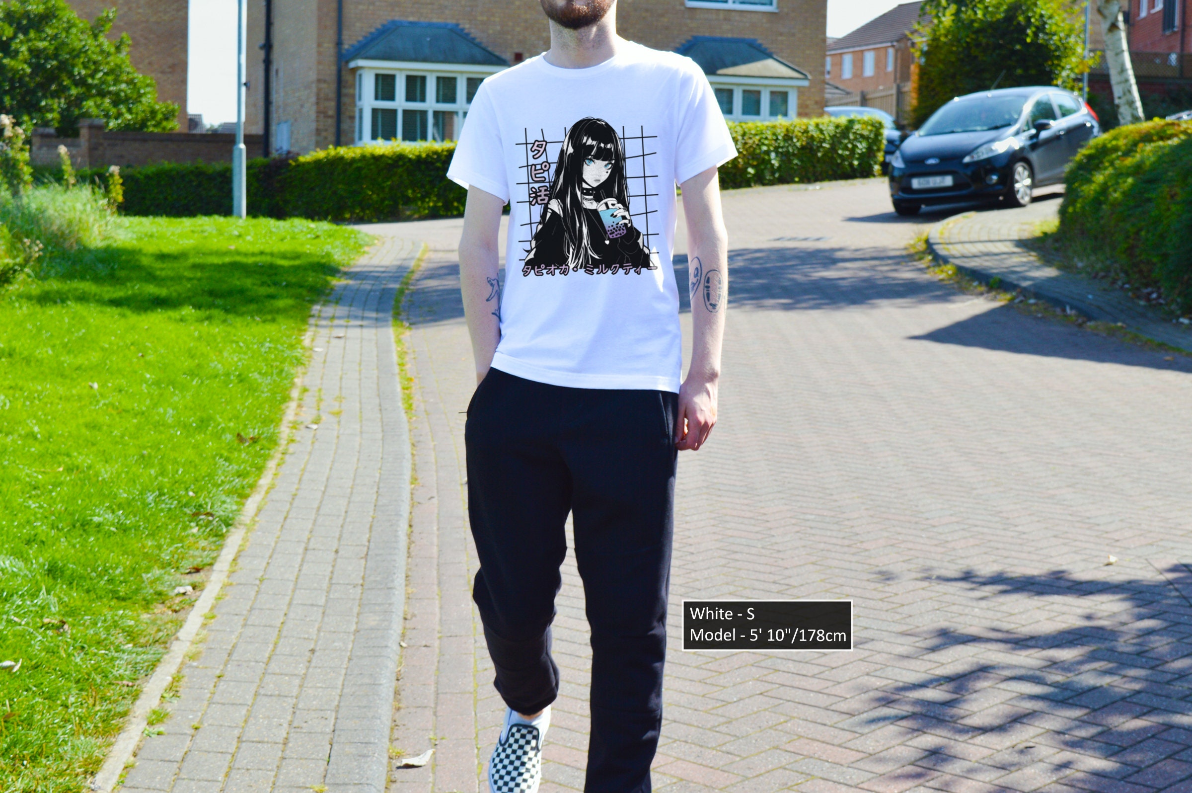 Pastel Goth Anime Boba Tea Shirt Yami Kawaii Streetwear Bubble - Etsy