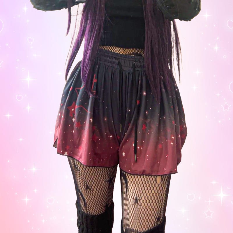 Goth Plus Size Shorts - Etsy UK