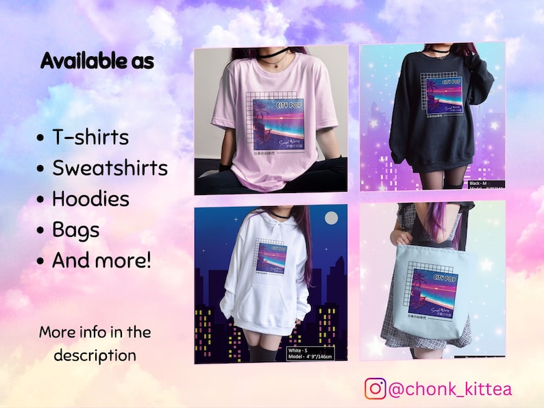 80s City Pop T Shirt Gradient Tropical Sunset Beach Retro 90s Jpop ...