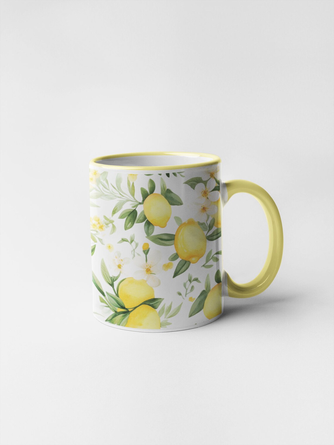 Zesty Lemon Seamless Pattern, Repeatable Tiled Pattern, Digital ...