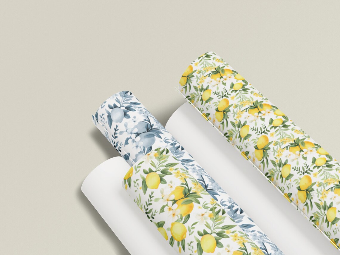 Zesty Lemon Seamless Pattern, Repeatable Tiled Pattern, Digital ...