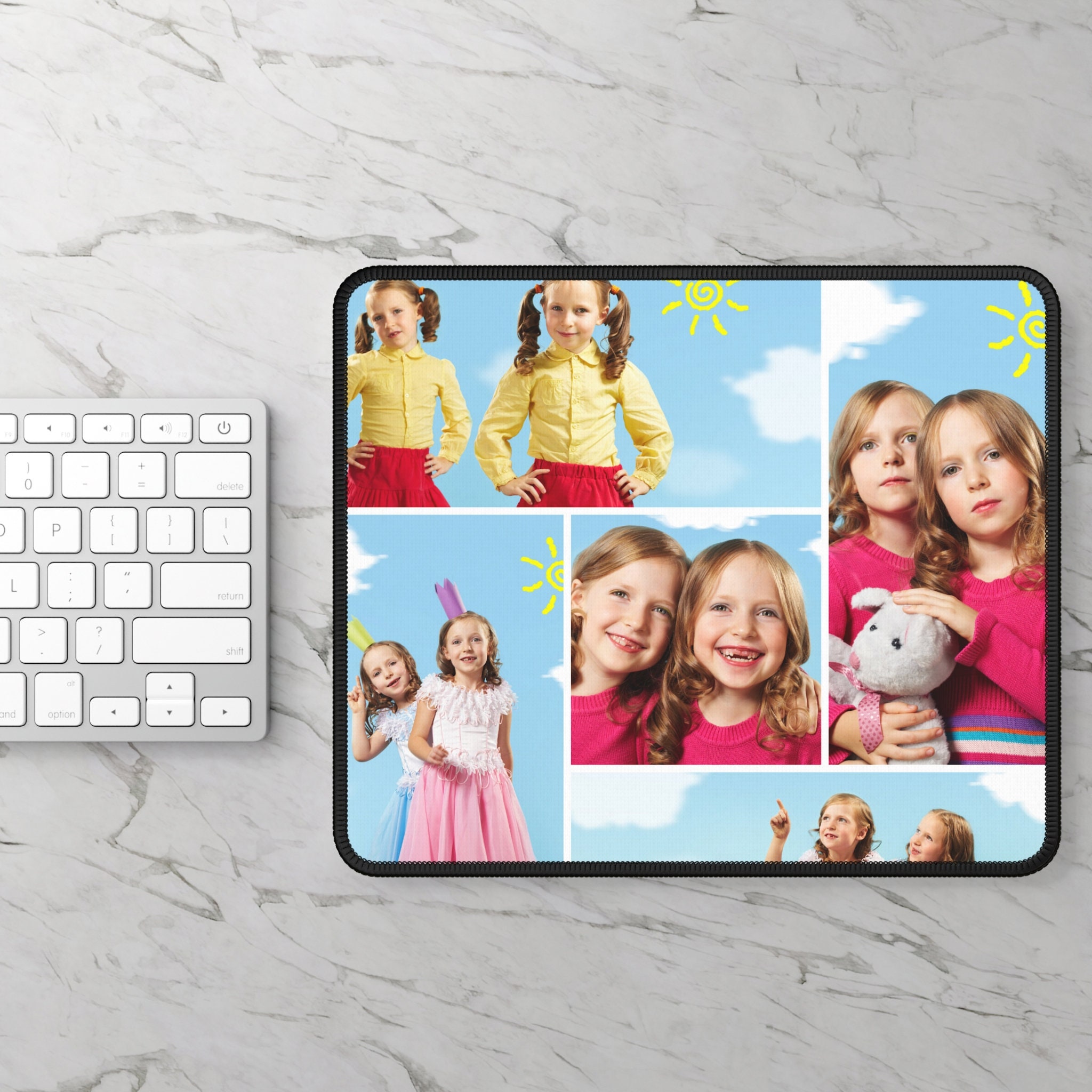 Personalized Photo Mouse Pad, Photo Collage Mouse Pad, Custom Mouse Pad ...