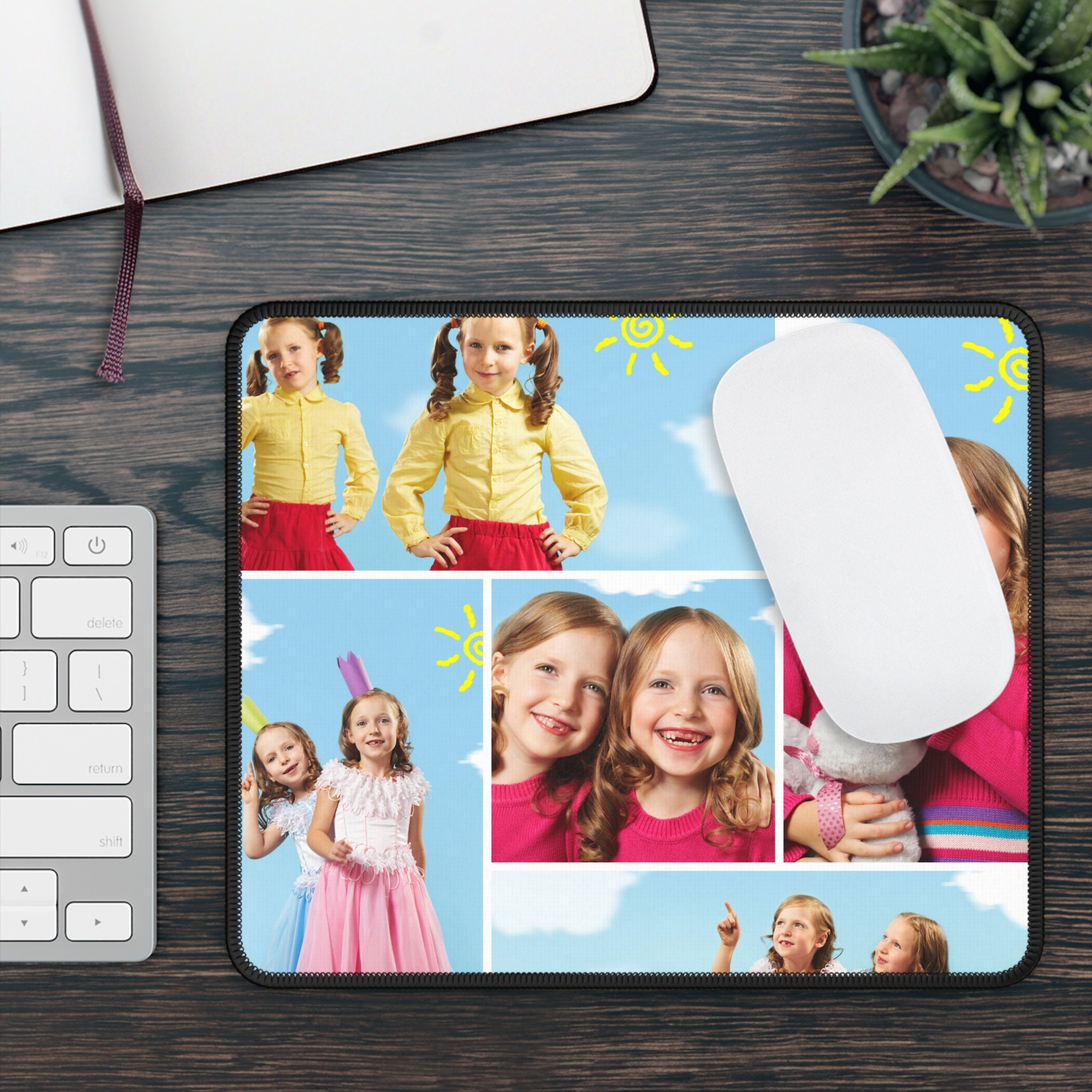 Personalized Photo Mouse Pad, Photo Collage Mouse Pad, Custom Mouse Pad ...