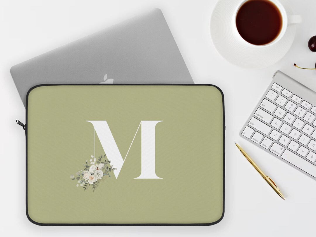 Custom Laptop Sleeve With Initial, Custom Name for Laptop Sleeve and ...