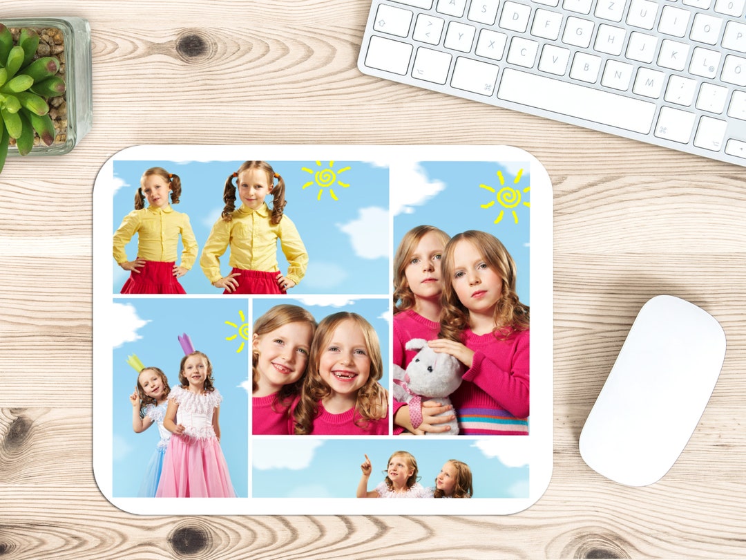 Personalized Photo Mouse Pad, Photo Collage Mouse Pad, Custom Mouse Pad ...
