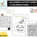 Halloween Activity and Coloring Pages for Kids, Halloween Preschool ...