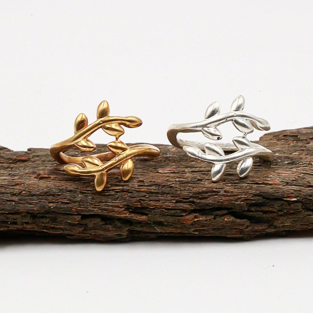 925 Sterling Silver Floral Ring, Modern Design Ring, Flower Leaf Ring ...