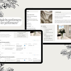 Agent and Casting Director Template | Notion Template for Actors and ...