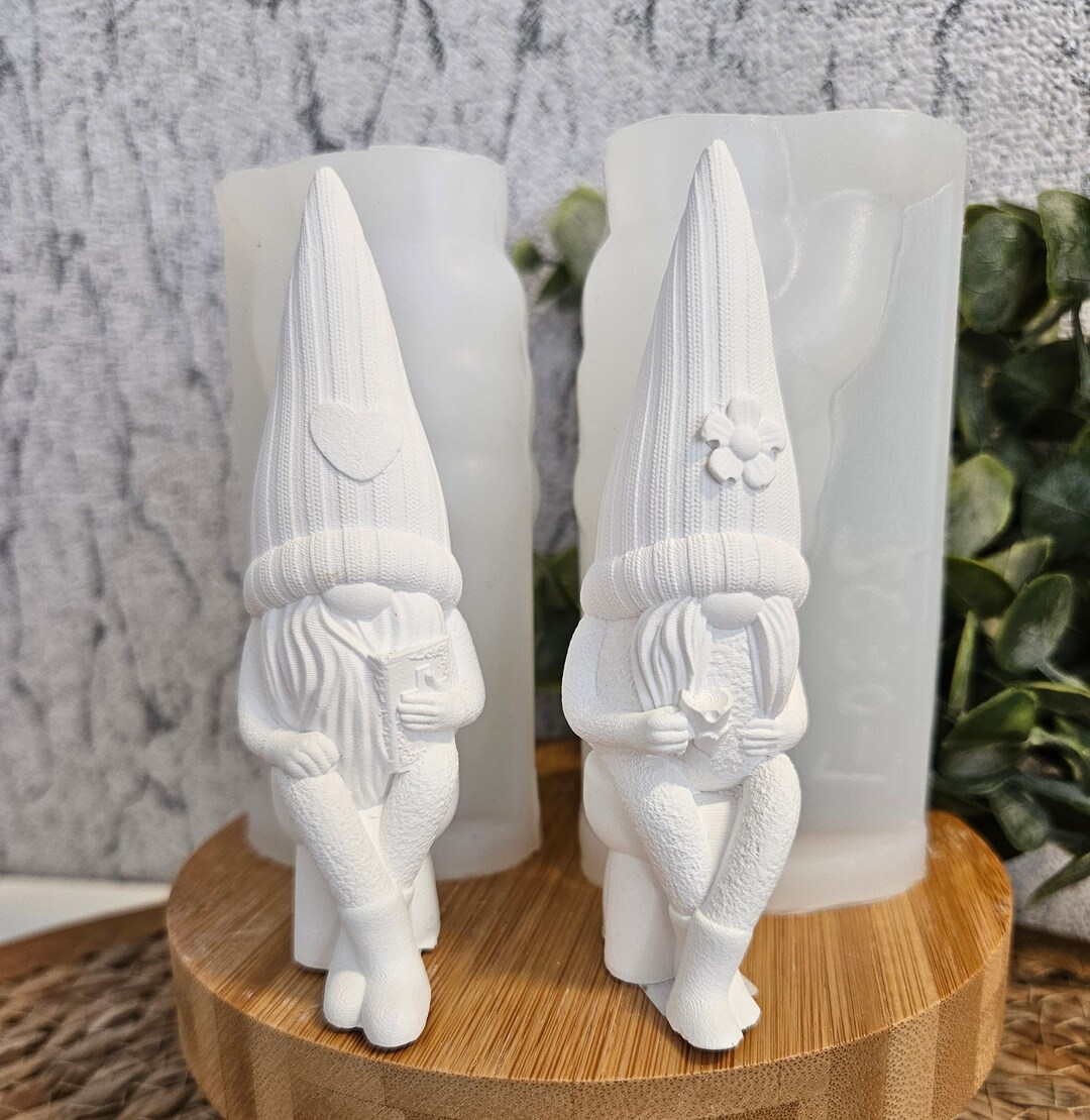 Silicone Mold, Casting Mold, Gnomes, Gnomes, Gnomes, Sitting Gnomes ...