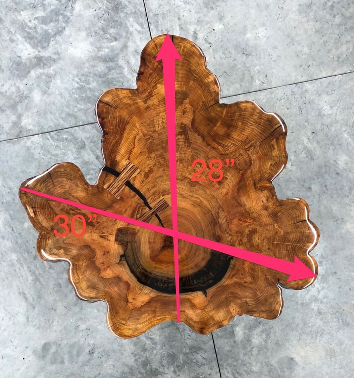 Live Edge Cypress Wood and Epoxy Coffee Table - Etsy