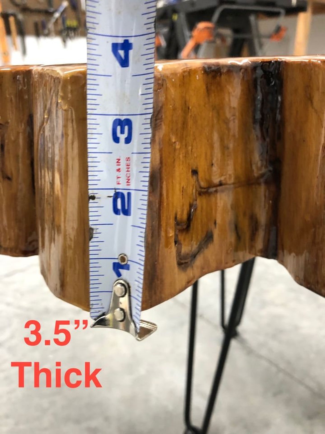 Live Edge Cypress Wood and Epoxy Coffee Table - Etsy