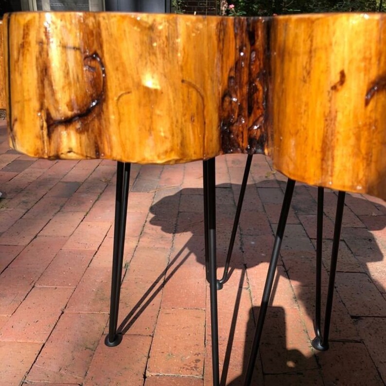 Live Edge Cypress Wood and Epoxy Coffee Table - Etsy