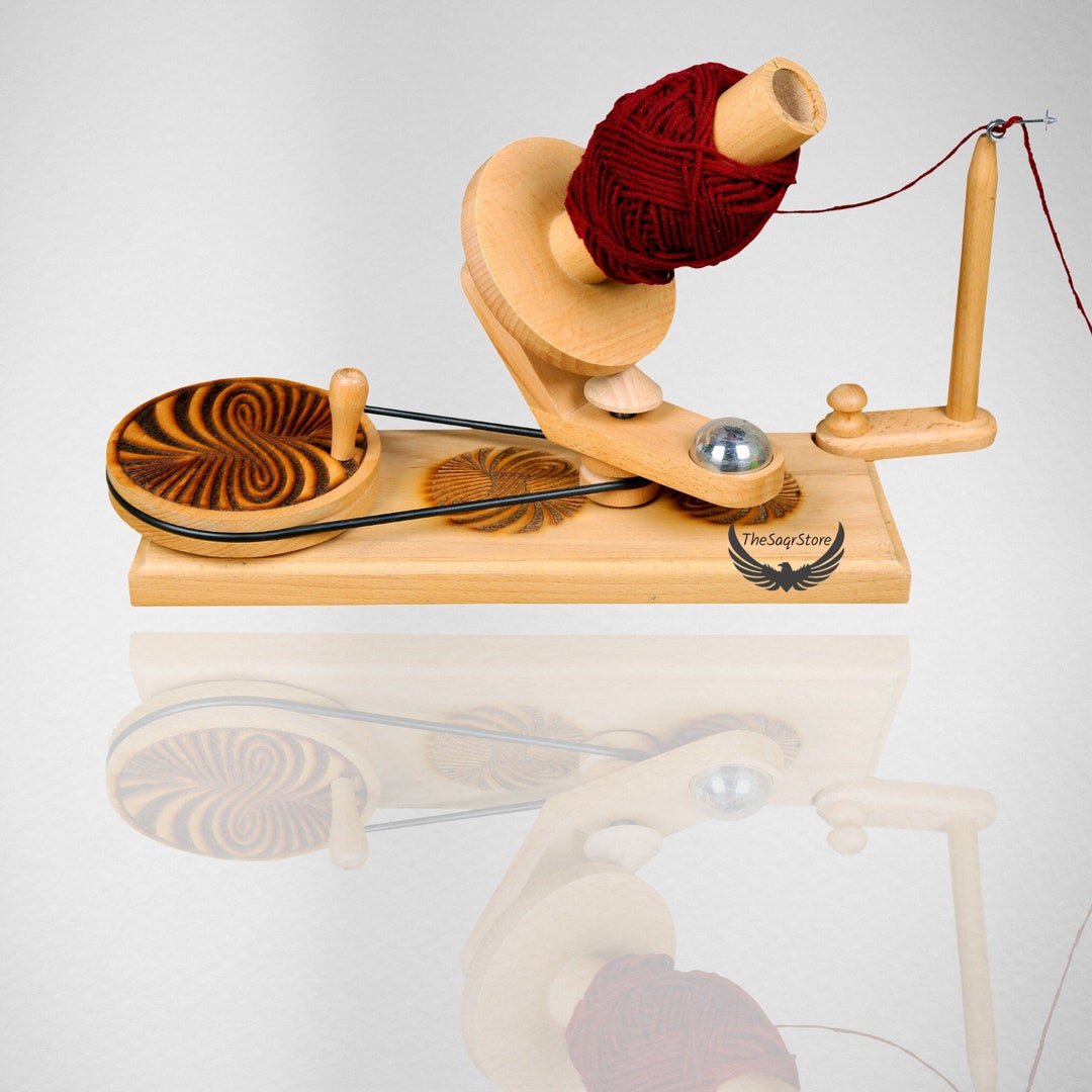 Large Handcrafted Wooden Yarn Winder for Knitting and Crocheting Heavy ...