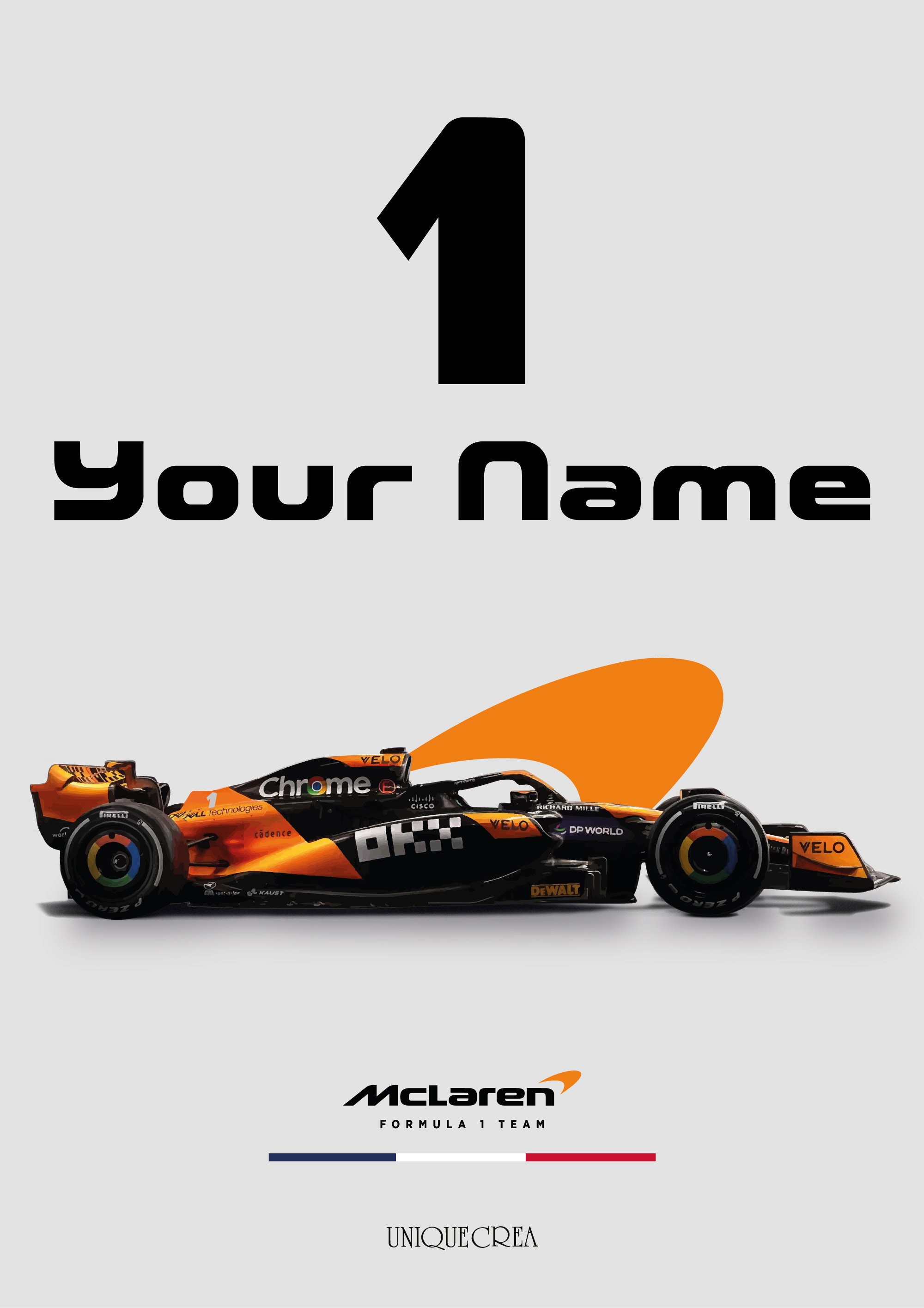 Customizable Mclaren Formula 1 Poster Frame Digital Printable Material ...