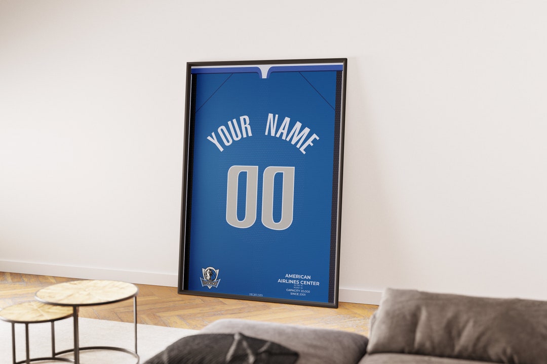 Customizable Dallas Mavericks Basketball Jersey Frame | Digital ...