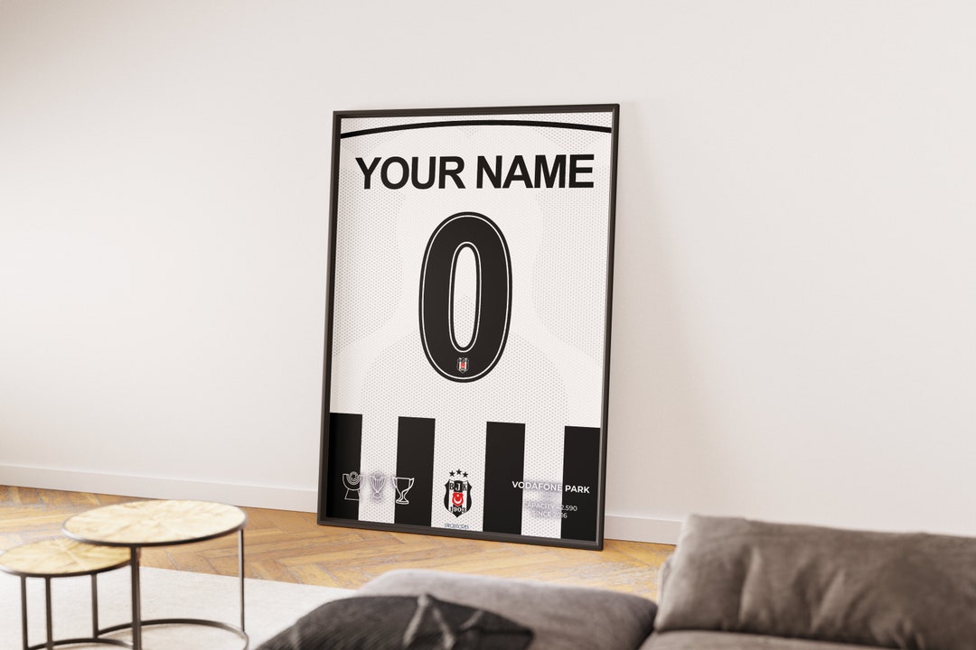 Customizable Besiktas Football Jersey Frame | Digital Printable ...