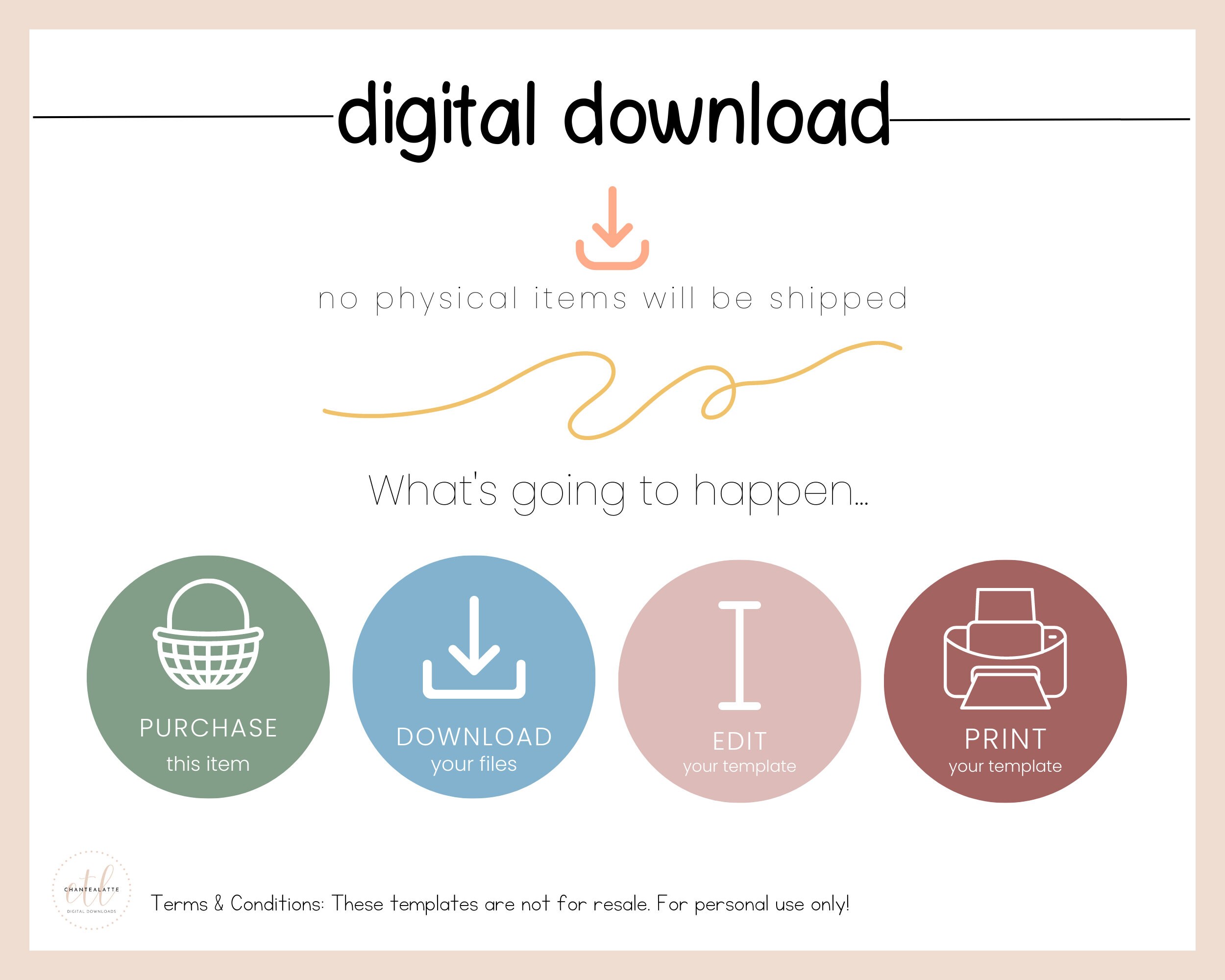 Desk Name Plates Editable & Printable Templates - Simple Boho Plant PDF ...