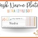 Desk Name Plates Editable & Printable Templates - Ultra Simple Soft PPT ...
