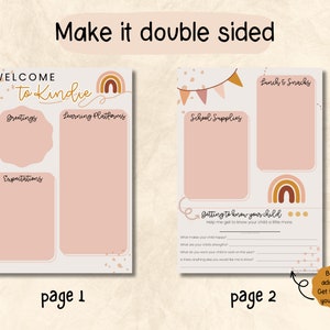 Class Welcome Letter Editable Template - Modern Boho - Etsy