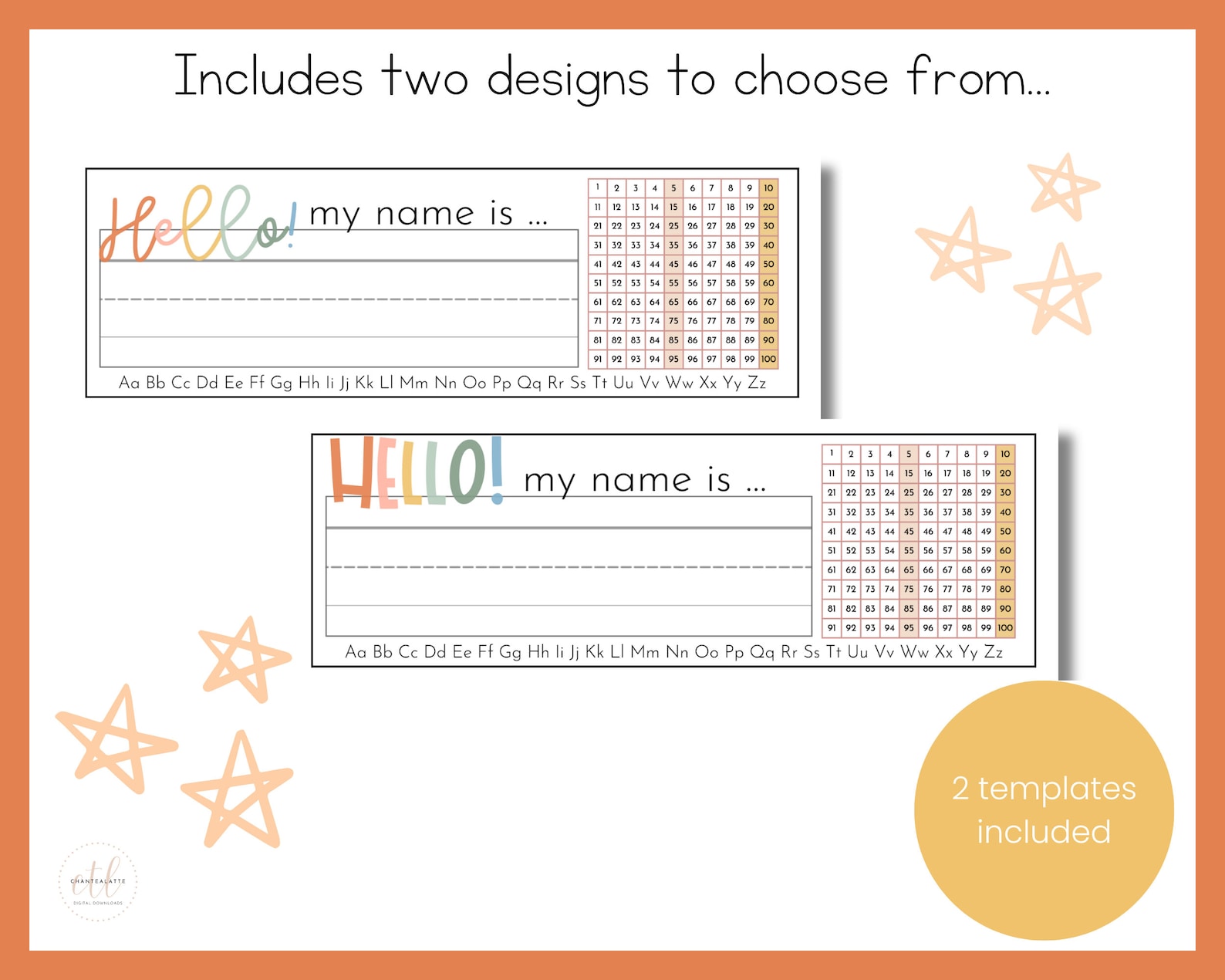 Desk Name Plates Editable & Printable Templates - Ultra Simple Soft PPT ...