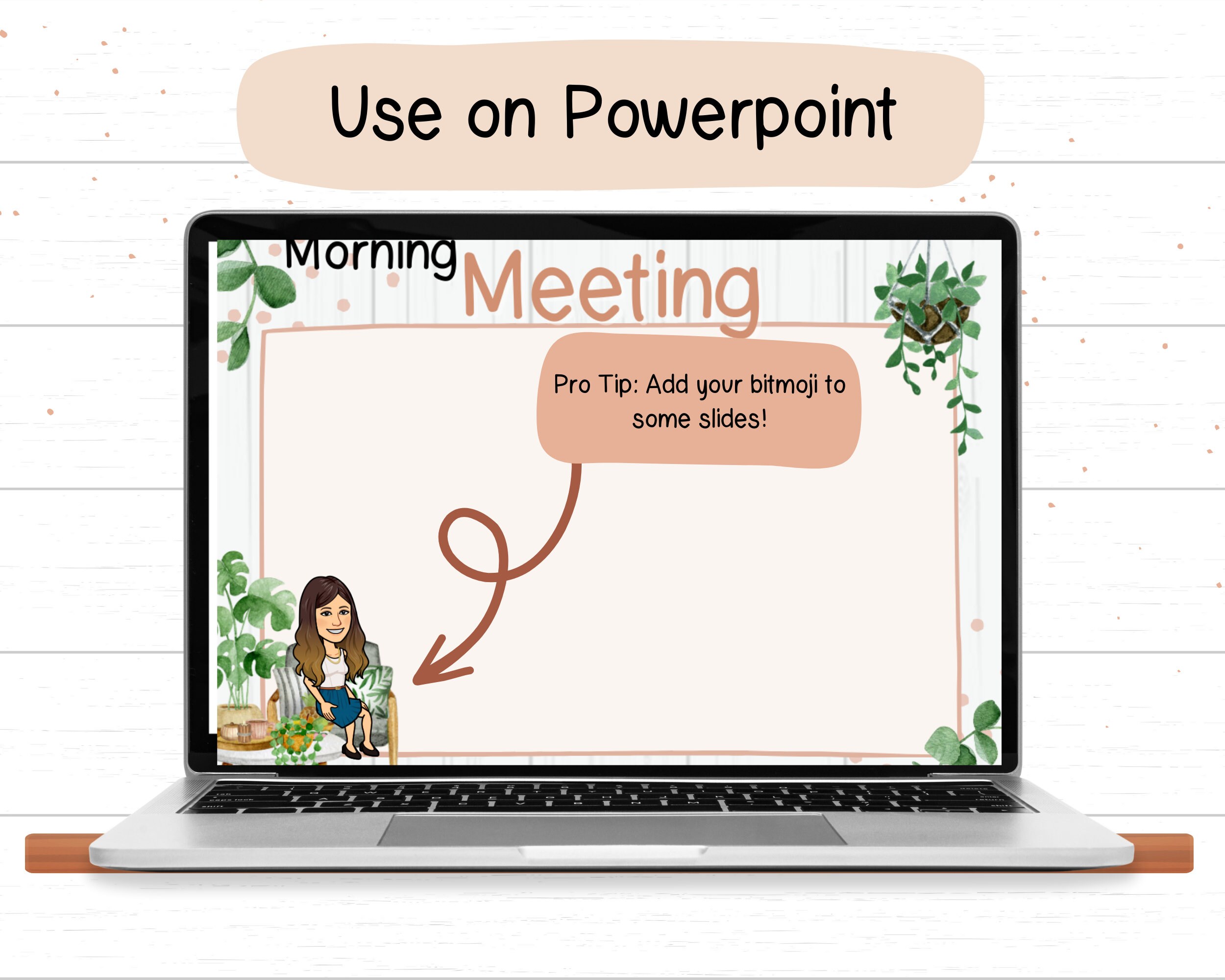 Simple Boho Plant Daily Class Slides - Editable Templates - Etsy