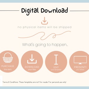 Simple Boho Plant Daily Class Slides - Editable Templates - Etsy