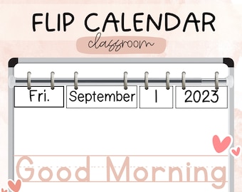 Classroom Flip Calendar - Etsy