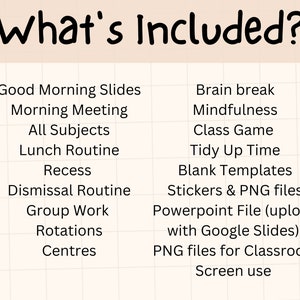 Ultra Simple Soft Daily Classroom Slides - Editable Templates - Etsy UK