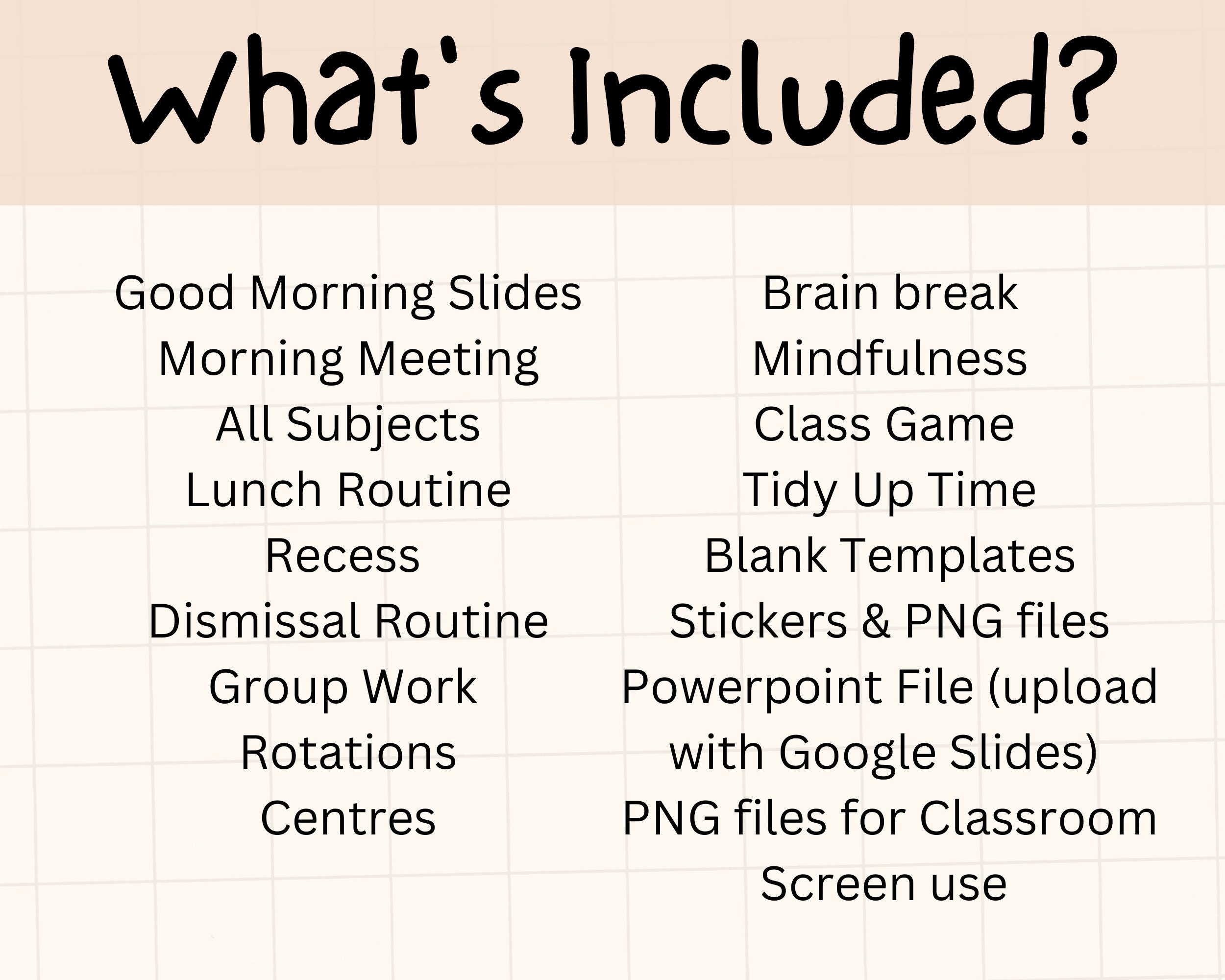 Ultra Simple Soft Daily Classroom Slides - Editable Templates - Etsy
