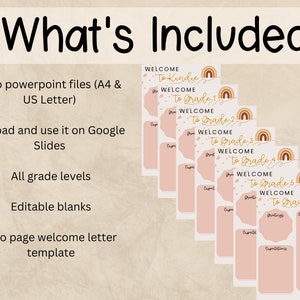 Class Welcome Letter Editable Template - Modern Boho - Etsy