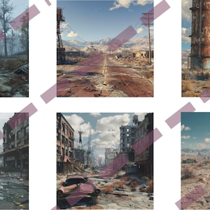 20 Post-apocalyptic Backdrops | 1:1 Ratio | Wasteland Backgrounds ...