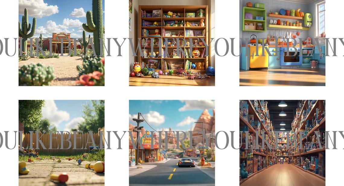 20 Toy Adventure Backdrops | 1:1 Ratio | Toy Adventure Backgrounds ...