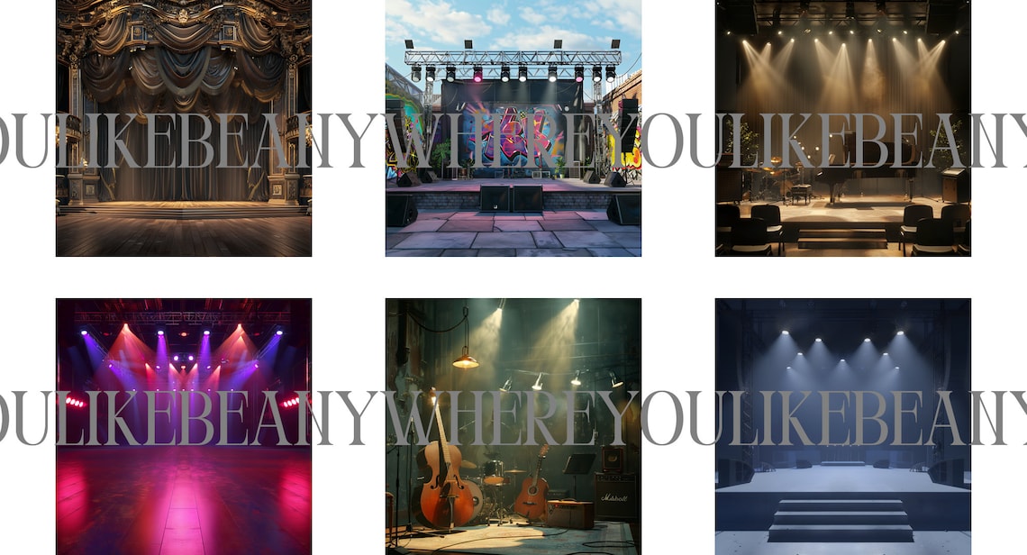 20 Concert Stage Backdrops | 1:1 Ratio | 'concert' Backgrounds ...
