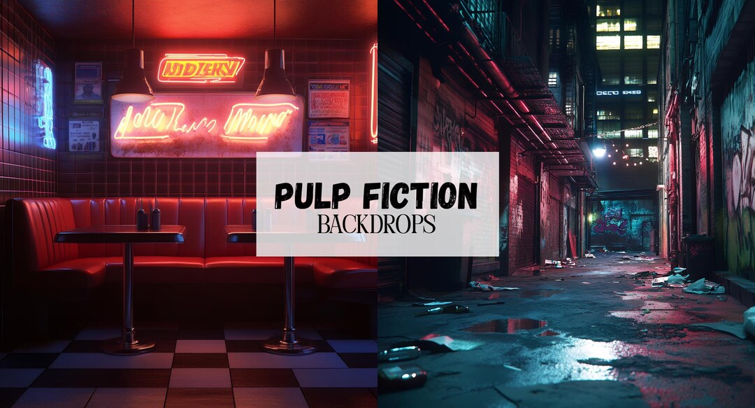 Pulp Fiction Photography Backdrops: High-resolution Digital Imagery ...