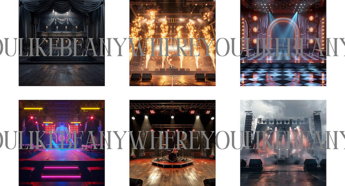 20 Concert Stage Backdrops | 1:1 Ratio | 'concert' Backgrounds ...