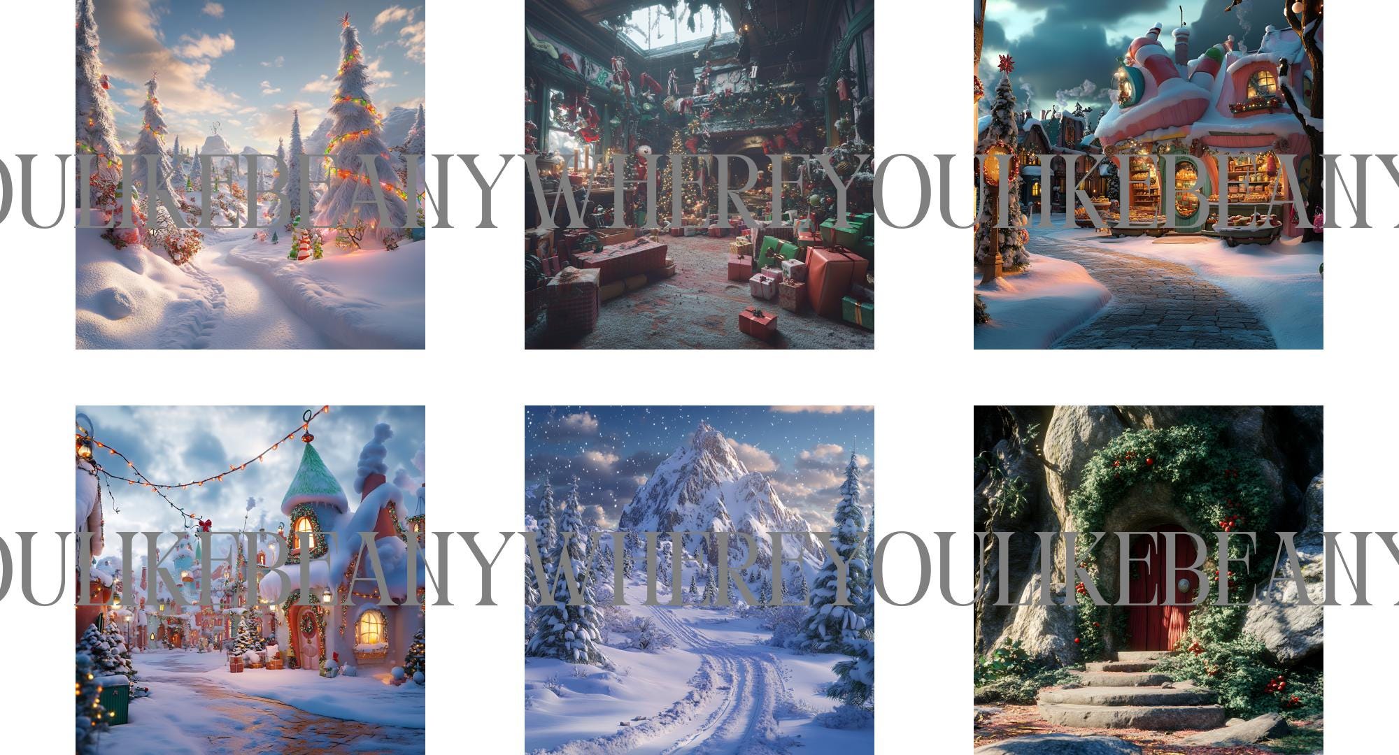 20 How the Grinch Stole Christmas Backdrops | 1:1 Ratio | Photoshop ...