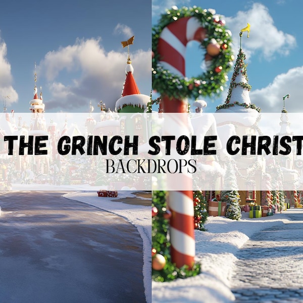 Grinch Backdrop - Etsy