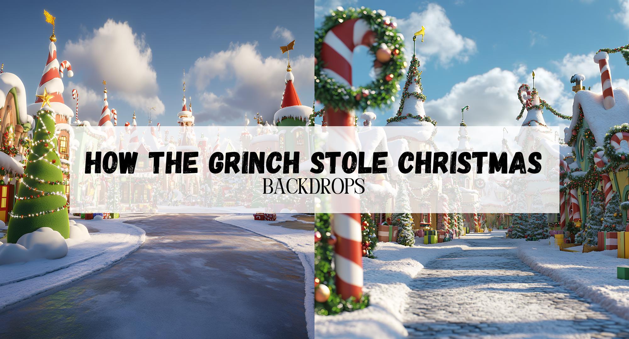 20 How the Grinch Stole Christmas Backdrops | 1:1 Ratio | Photoshop ...
