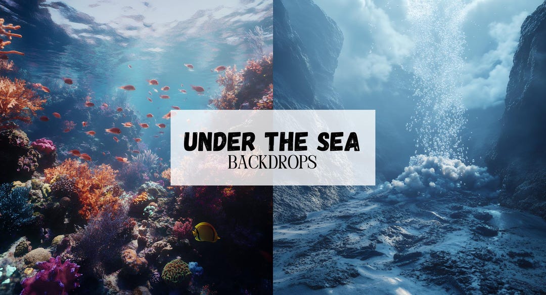 20 Under the Sea Digital Backdrops: Whimsical Photography Overlays ...