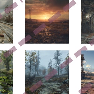 20 Post-apocalyptic Backdrops | 1:1 Ratio | Wasteland Backgrounds ...