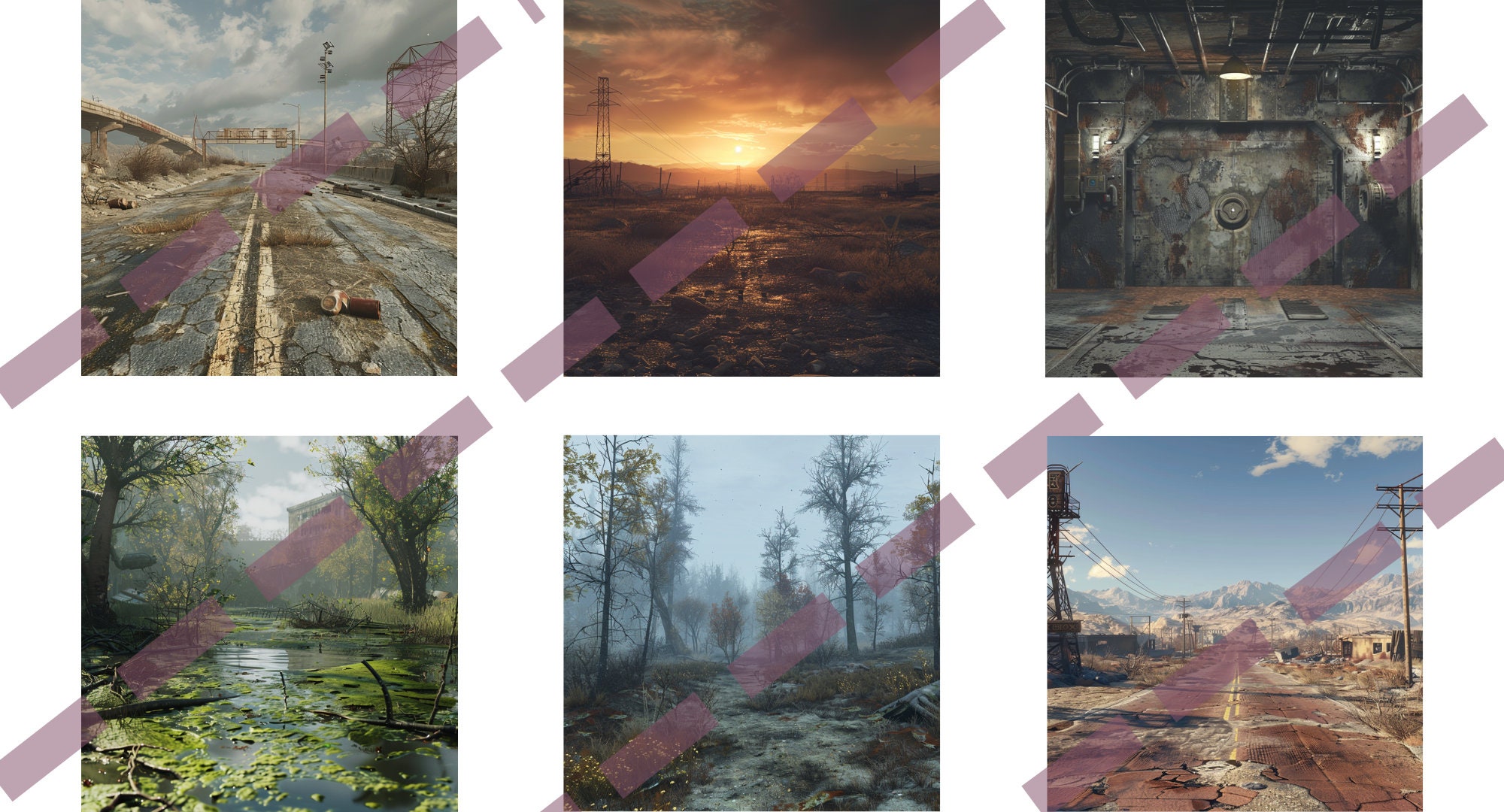 20 Post-apocalyptic Backdrops | 1:1 Ratio | Wasteland Backgrounds ...