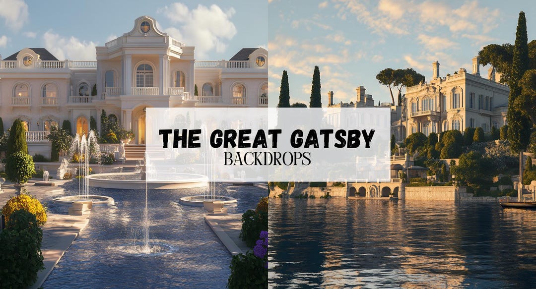 Great Gatsby Photography Backdrops | Roaring 20s Digital Overlays ...