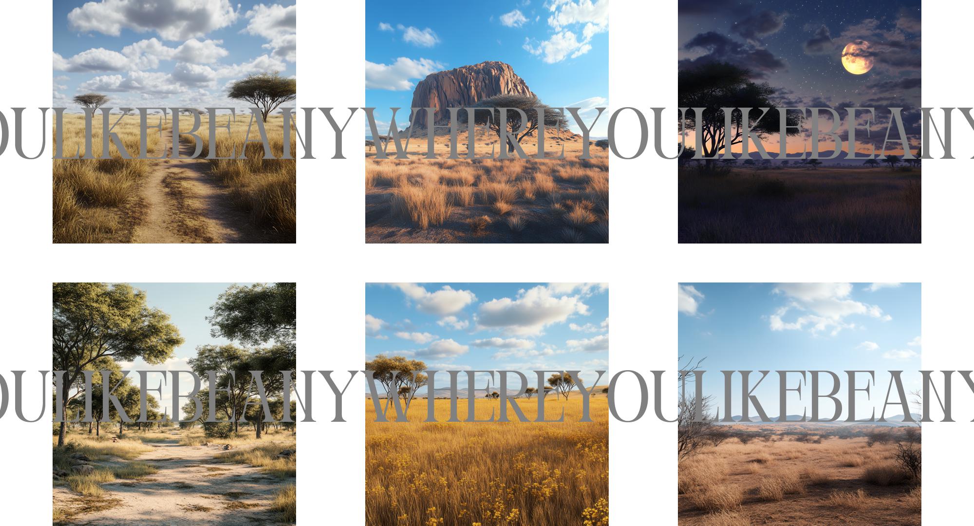 20 African Savannah Photography Backdrops: Whimsical Digital Overlays ...