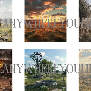 20 'western Movie' Backdrops | 1:1 Ratio | Photoshop Overlays | Digital ...